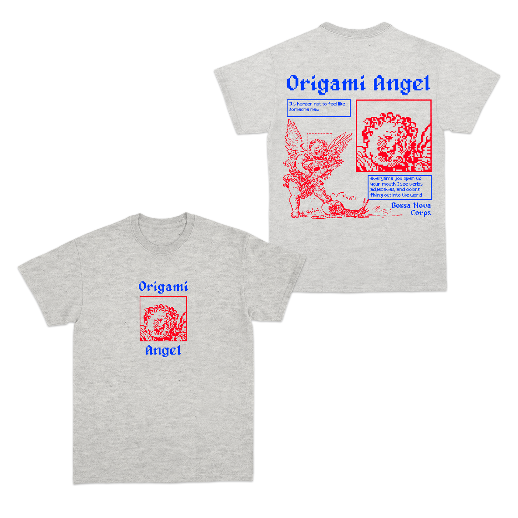 Bitmap Tee – Origami Angel